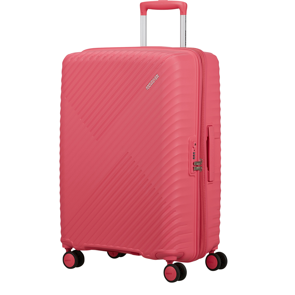 Diablast trolley medio SAMSONITE 159574 PINK GLITCH - Grazia Pelletterie