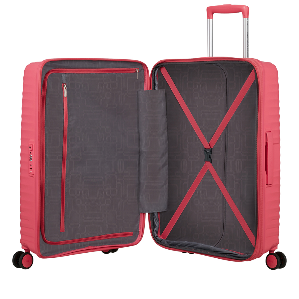 Diablast trolley medio SAMSONITE 159574 PINK GLITCH - Grazia Pelletterie